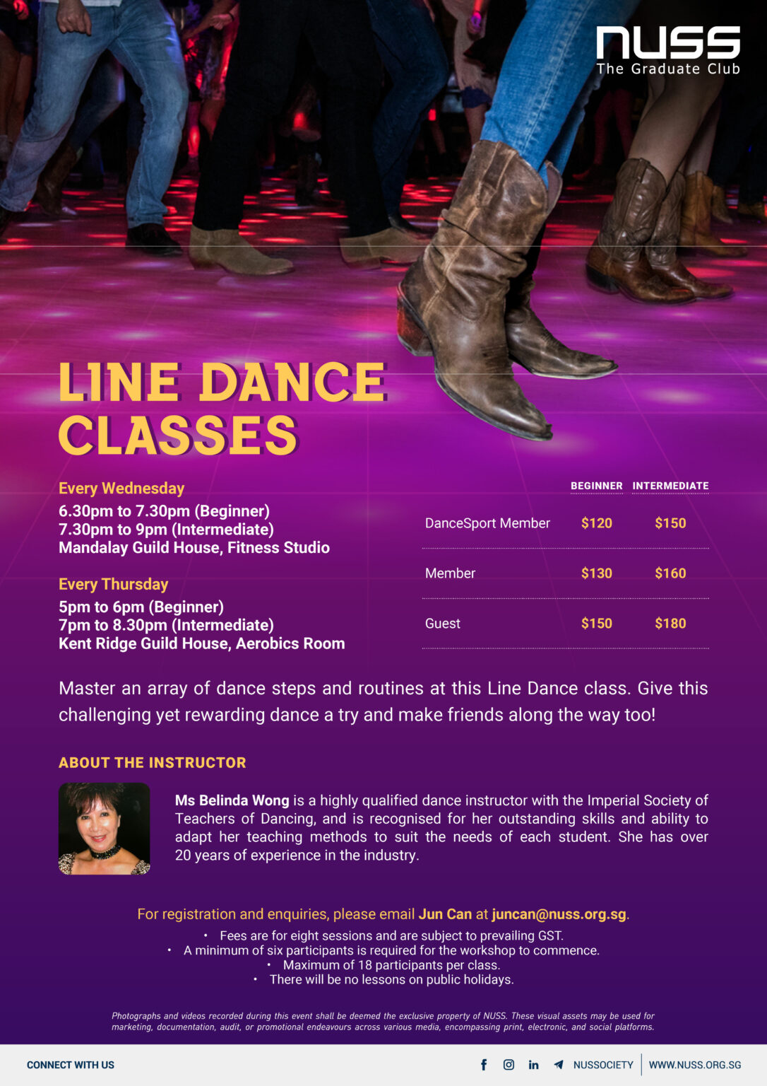 Line Dance Classes - NUSS
