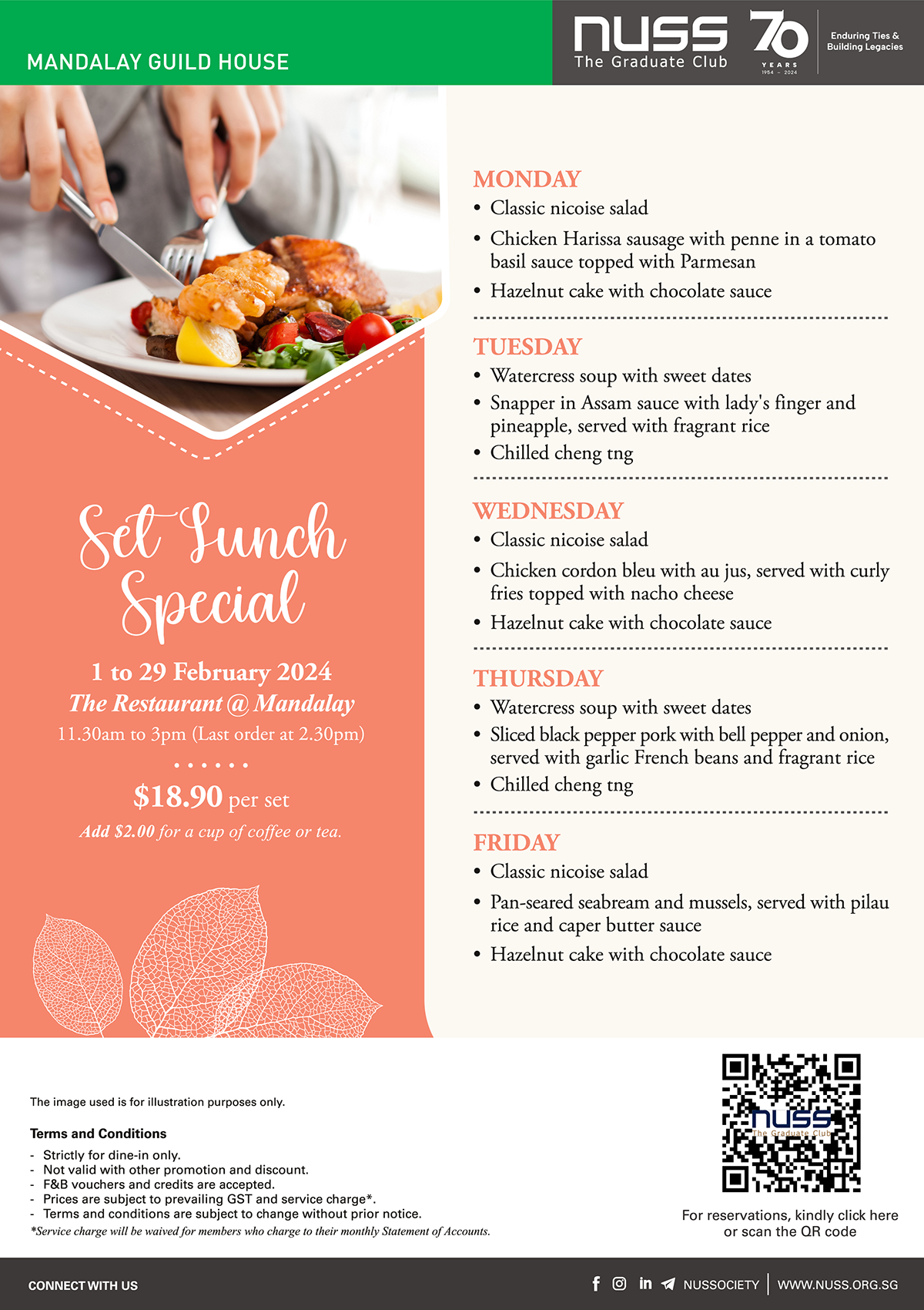 MGH Set Lunch Special (March) - NUSS