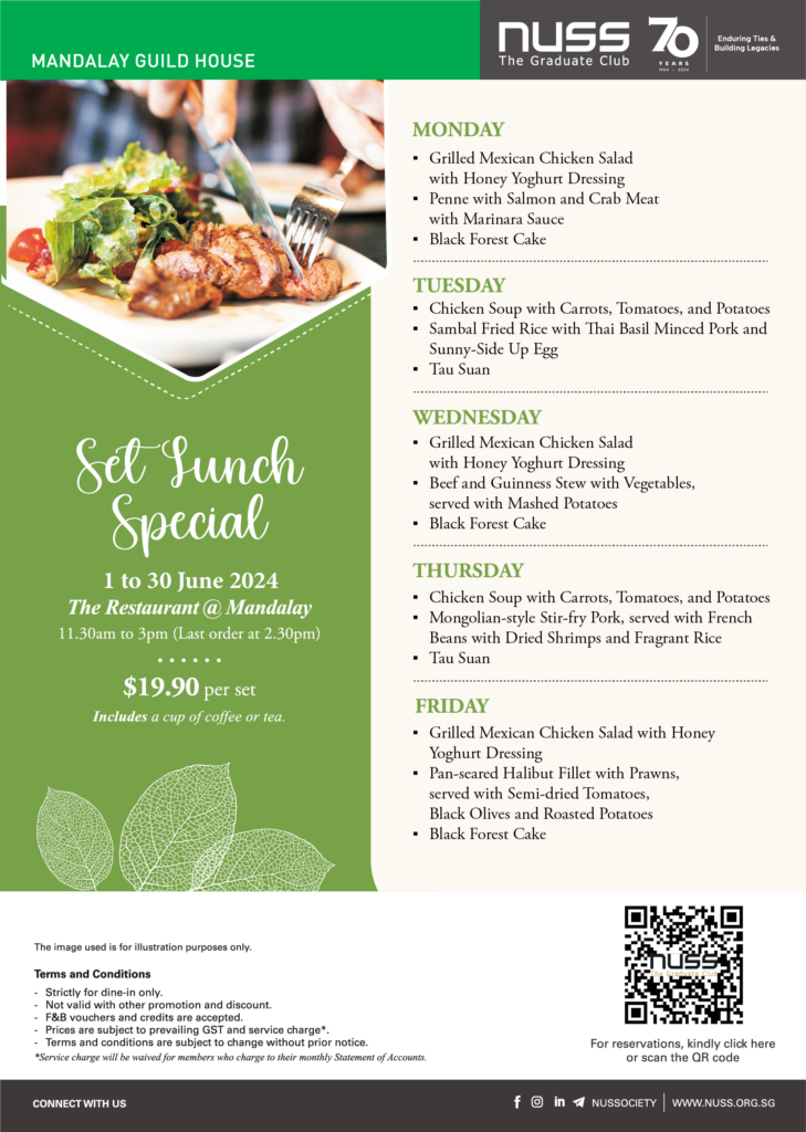 MGH Set Lunch Special (June 2024) - NUSS