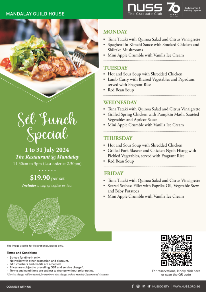 MGH Set Lunch Special (July 2024) - NUSS
