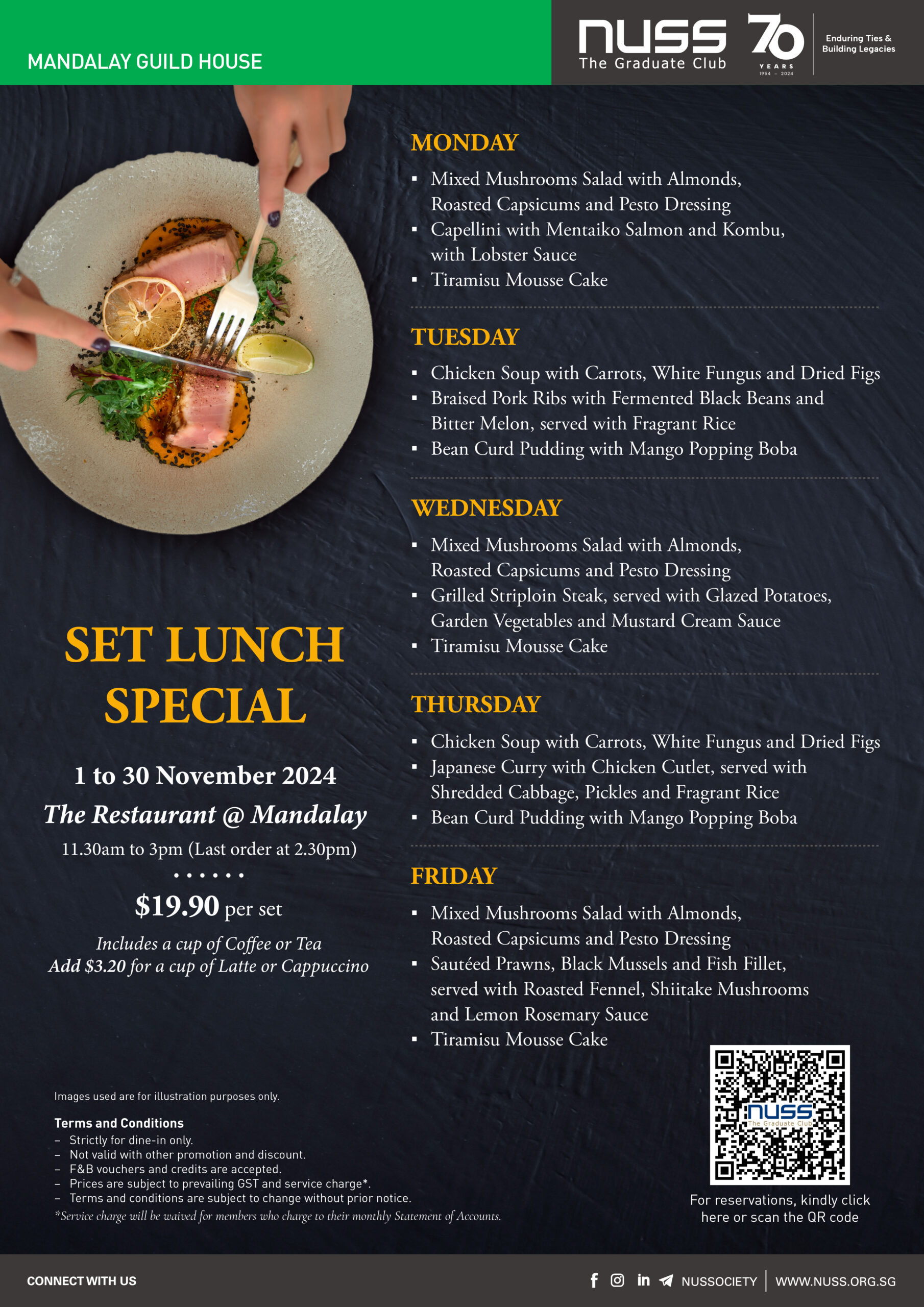 MGH: Set Lunch Special (November 2024) - NUSS