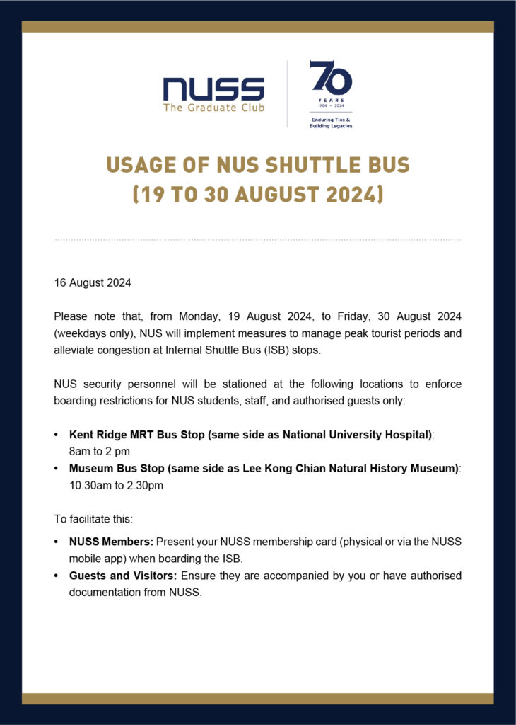 Road Access Guide to Suntec City Guild House - NUSS