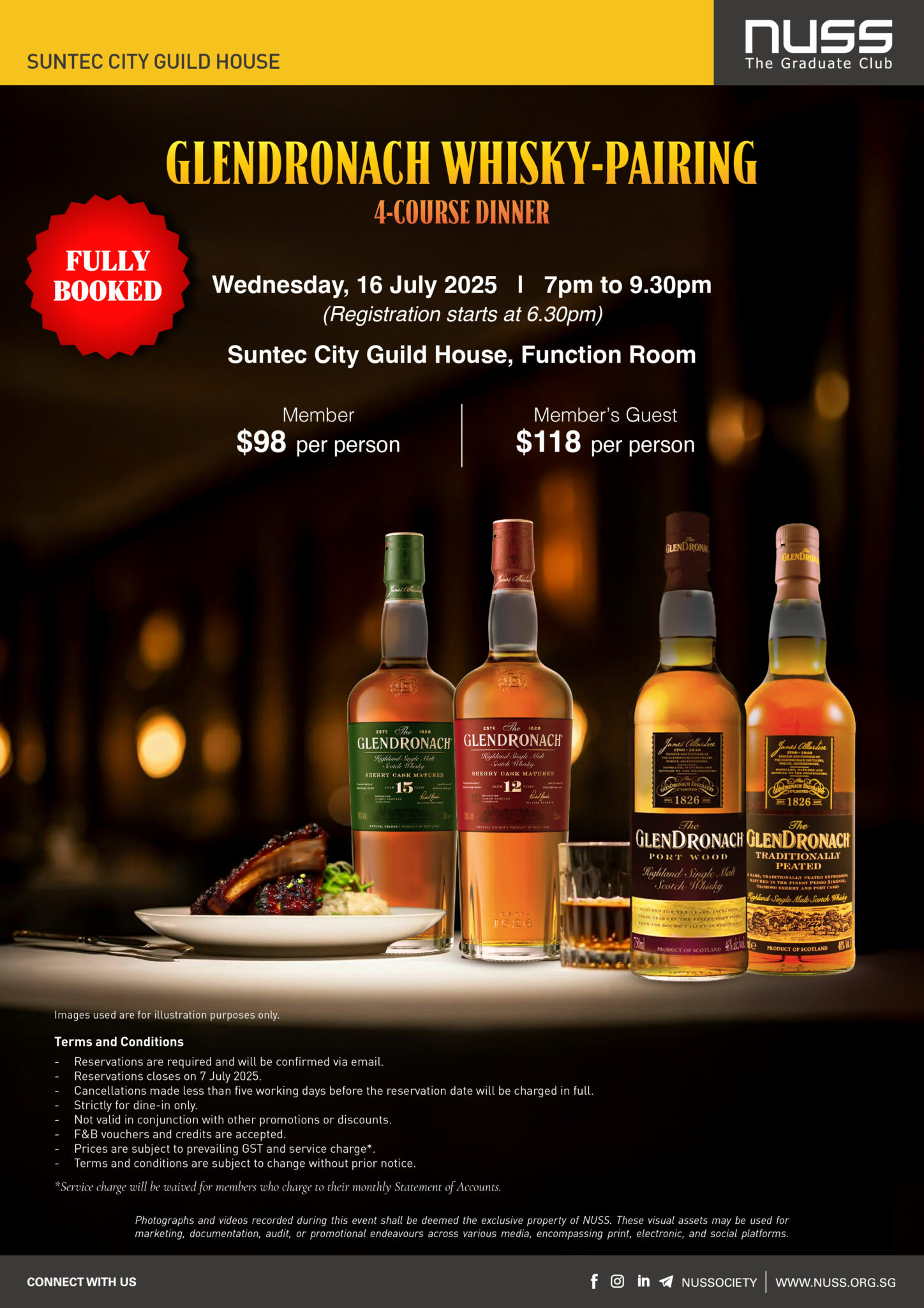 [FULLY BOOKED] The Bistro: Glendronach Whisky-Pairing 4-Course Dinner ...
