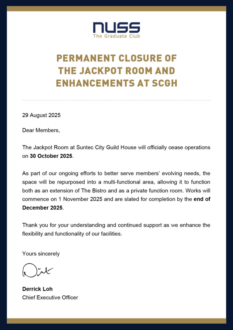 Permanent Closure of the Jackpot Room and Enhancements at SCGH - NUSS